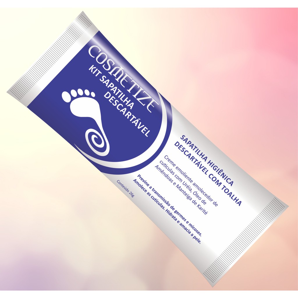 Kit Pedicure Descartável com toalha Cosmetize (pac25un) | Shopee Brasil