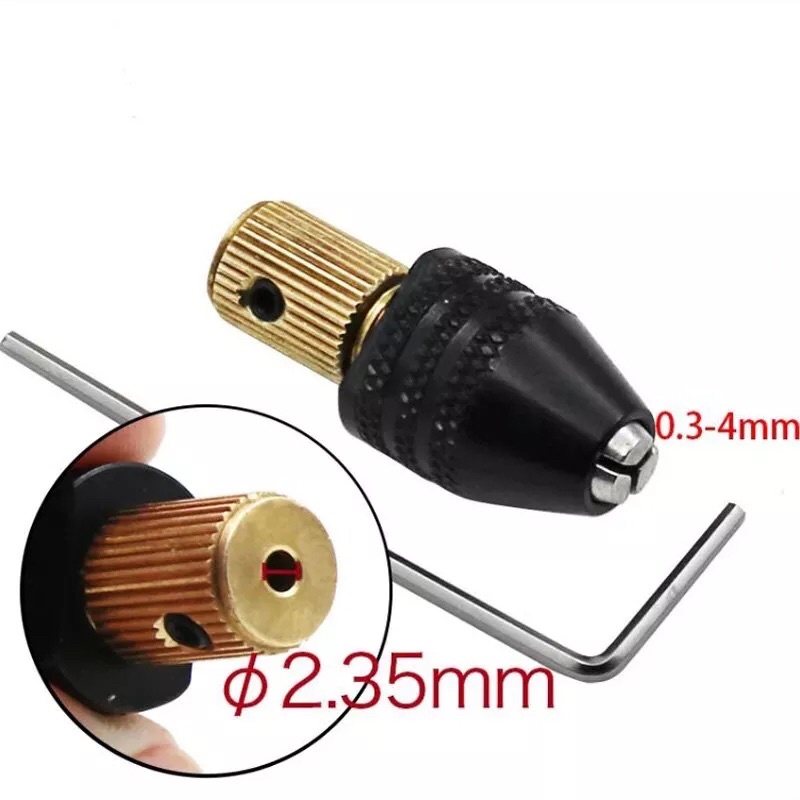 Mini mandril com adaptador tipo Dremel micro motor 0,5-3,2mm | Shopee ...