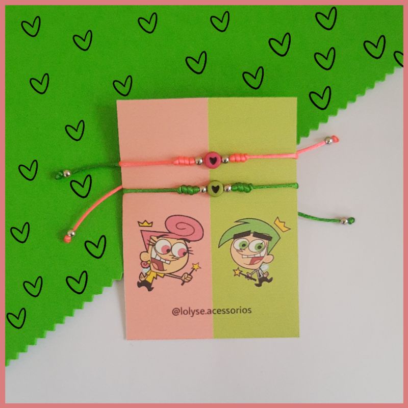 pulseira de casal Cosmo e Wanda | Shopee Brasil