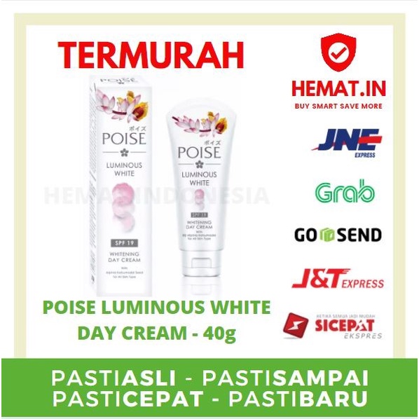 Creme De Dia Branco Luminoso De Poisa + SPF 19 De Tubo-40g | Shopee Brasil