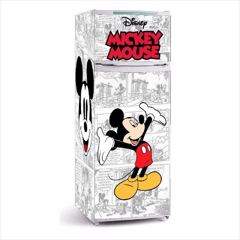 Adesivo plotagem de freezer e geladeira do MICKEY MOUSE desenho ...