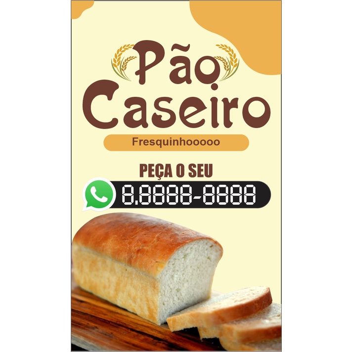 Banner Arte Pronta - Pão caseiro | Shopee Brasil
