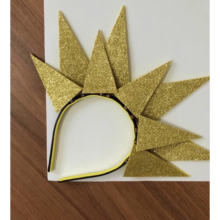 Tiara Sol De Eva | Carnaval | Brilho | E.v.a | Artesanal | Shopee Brasil