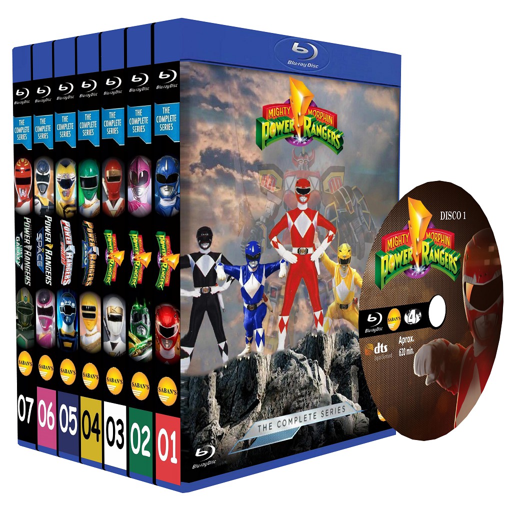 Blu-ray Power Rangers Collection - Temporadas 1 a 7 + Filmes - Edição ...