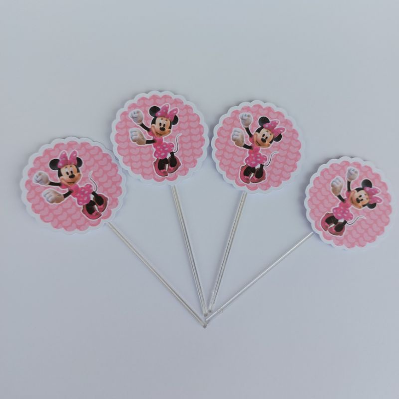 50 Topper para Docinhos Minnie Rosa | Shopee Brasil