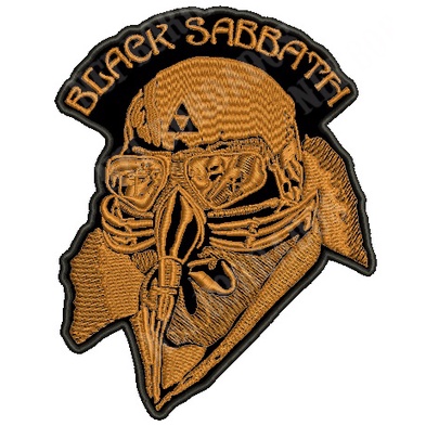 Patch Bordado Banda Rock Black Sabbath Mask (Rock,Metal). | Shopee Brasil
