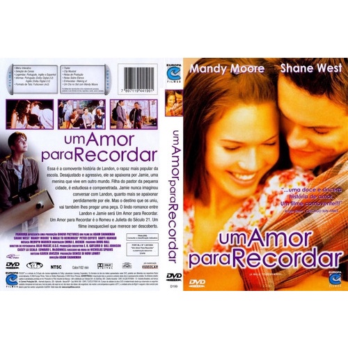 Um Amor Para Recordar Dvd Original Lacrado | Shopee Brasil