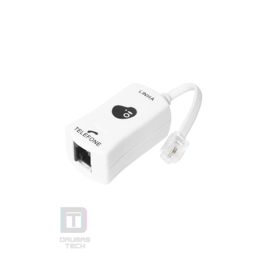Microfiltro ADSL SImples para Modem e Telefone | Shopee Brasil