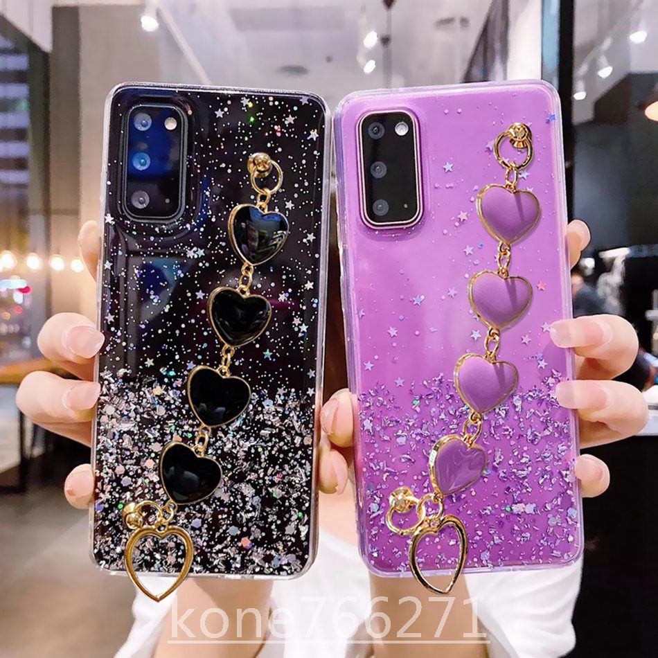 Capinha Com Corrente Para Samsung Galaxy M53 M33 A15 A24 A34 A14 A54 A05 A05s Brilho De Silicone ...