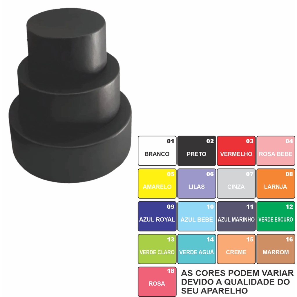 Bolo Fake 3 Bases Pronto Para Decorar Maquete de Isopor Moldado em Eva ...