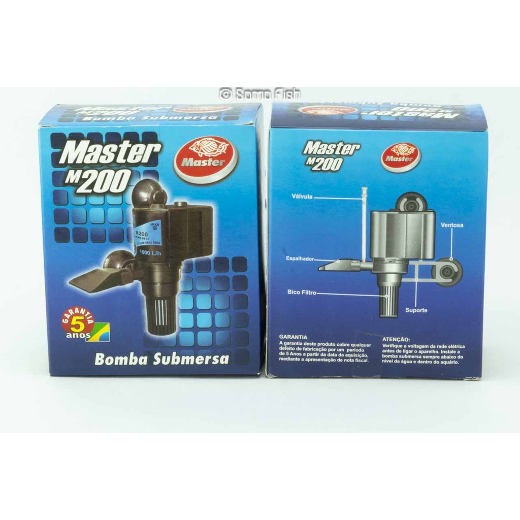 Bomba Submersa para Aquários Master M200 (110v) | Shopee Brasil