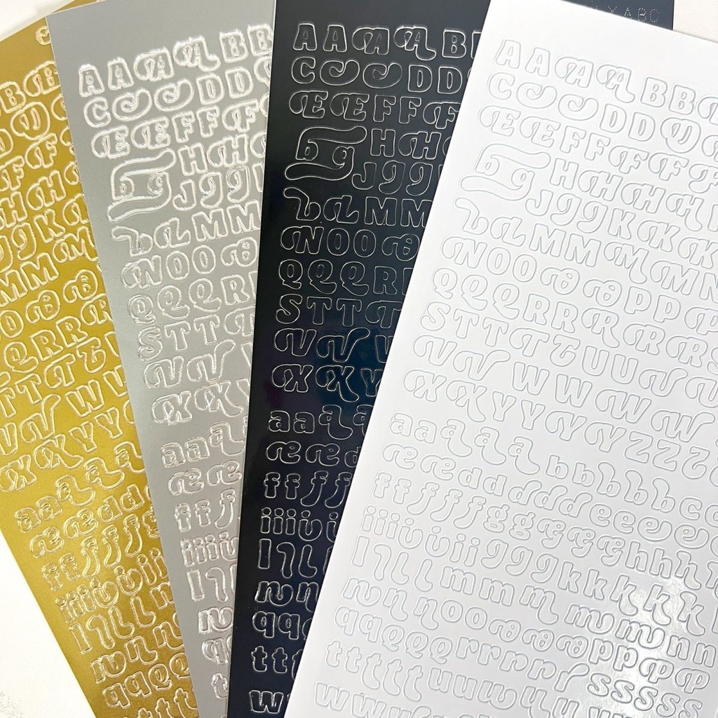 GaLiCiCi Adesivos Novo Hot Stamping Silver Coreano Plana Carta/Foto ...