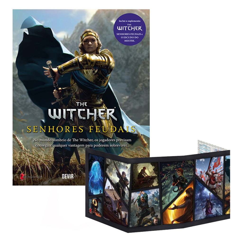 The Witcher RPG Senhores Feudais e Escudo do Mestre Livro De RPG Devir DVRTG000 | Shopee Brasil