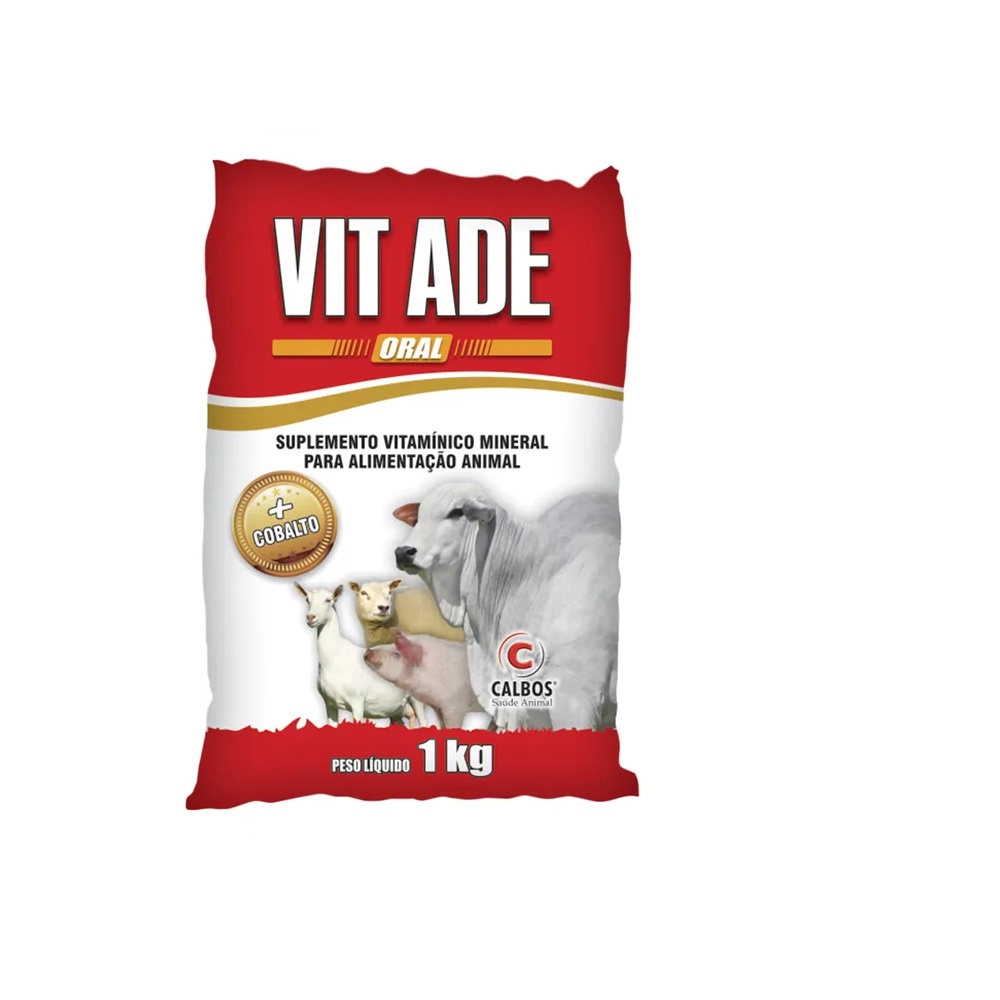 Vit Ade 1Kg Suplemento Vitamínico Animal Calbos Original Pronto Entrega ...