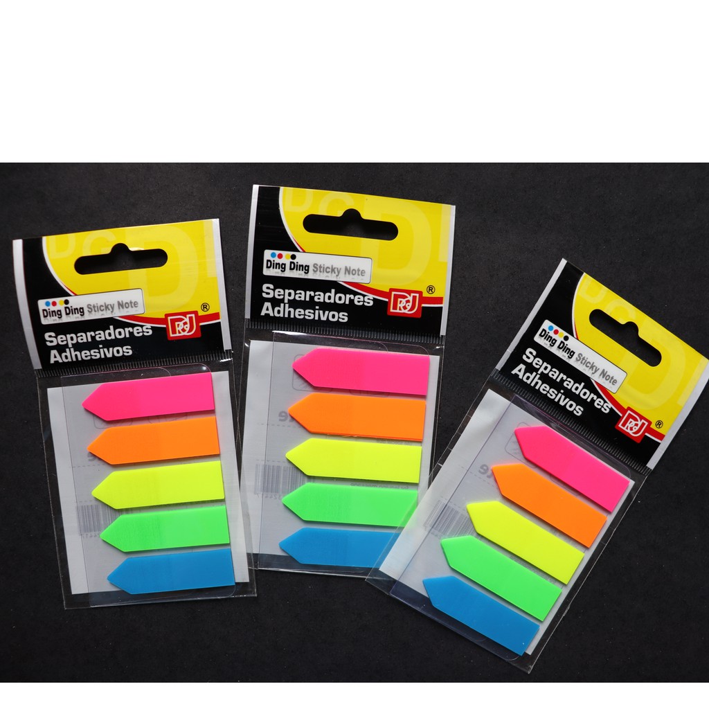 Marcador de página Flag seta com 5 cores Tipo Stick Note | Shopee Brasil