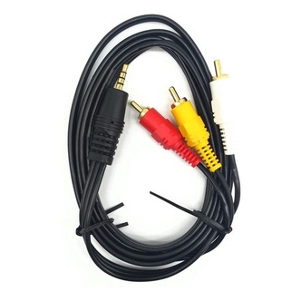 Cabo Av Reto P2 X 3 Rca Macho Ponta Dourada 2 Metros | Shopee Brasil