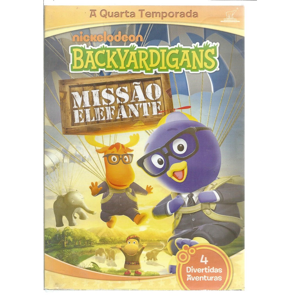 DVD Backyardigans, Missão Elefante, Quarta Temporada | Shopee Brasil