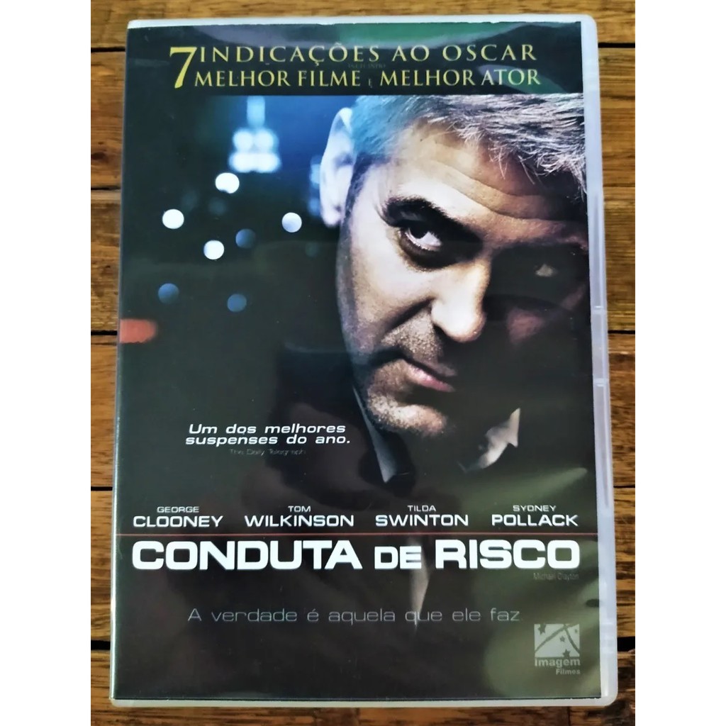 Dvd Original - Conduta De Risco - George Clooney - Filme - Dublado | Shopee Brasil
