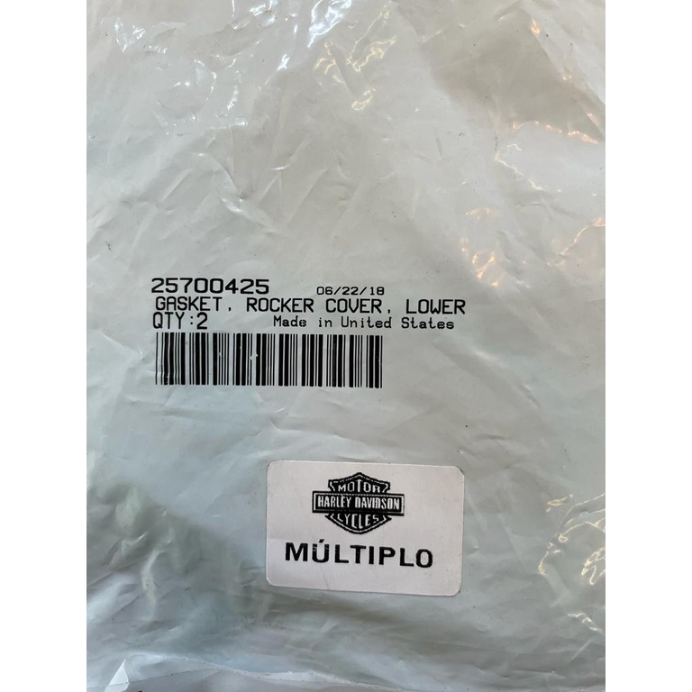 Junta da Tampa do Cabeçote Motor M8 Harley Davidson PN 25700425 ...