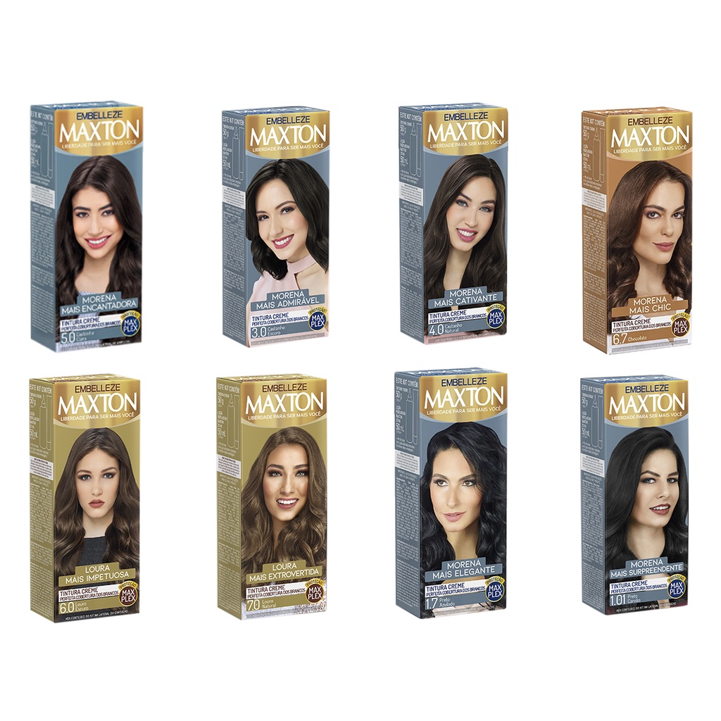 Tintura Maxton Embelleze - ( Clique e Escolha a Cor ) | Shopee Brasil