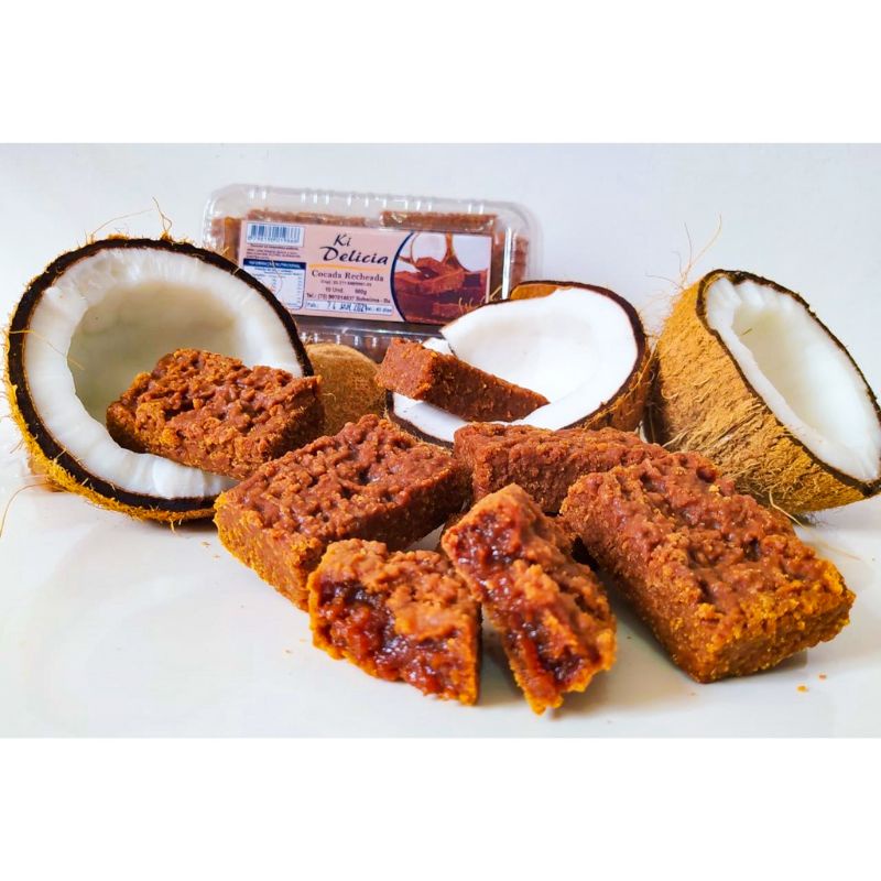 Cocada Recheada Cremosa da Bahia - Embalagem c/ 10 unidades | Shopee Brasil