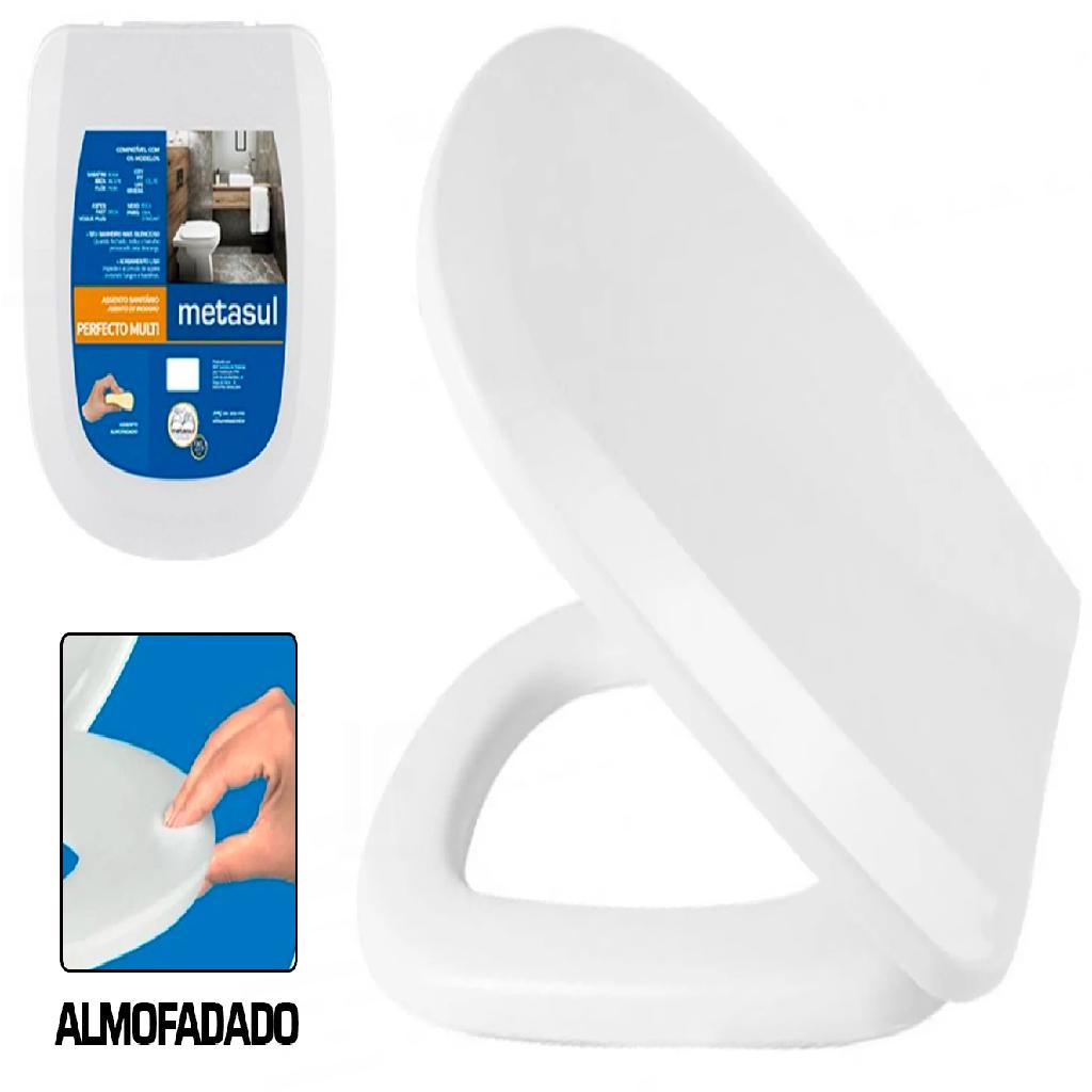 Assento Tampa De Vaso Branco Metasul Com Almofadado | Shopee Brasil Assento Tampa De Vaso Branco Metasul Com Almofadado | Shopee Brasil