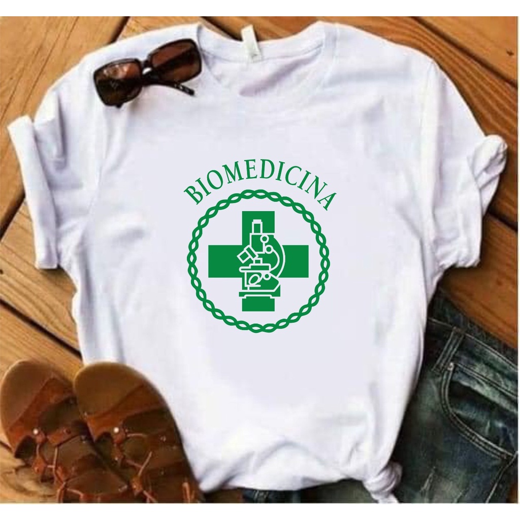 Blusa T-shirt Feminina Biomedicina | Shopee Brasil