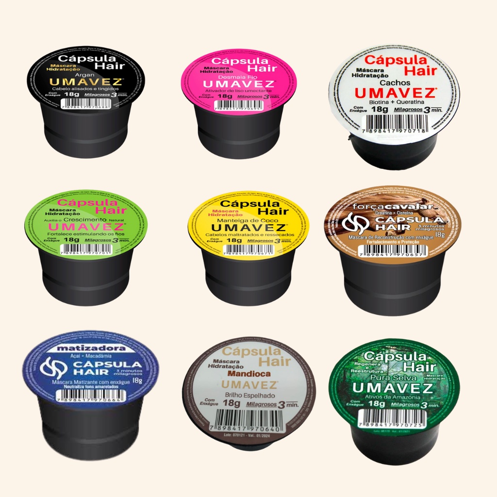 Máscara de Hidratação Capilar - Cápsula Hair | Shopee Brasil