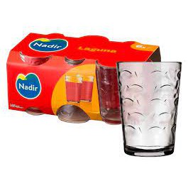 JOGO DE COPOS DE VIDRO 265ml NADIR FIGUEIREDO MODELO POPULARES ( LAGUNA KIT COM 6 COPOS ...