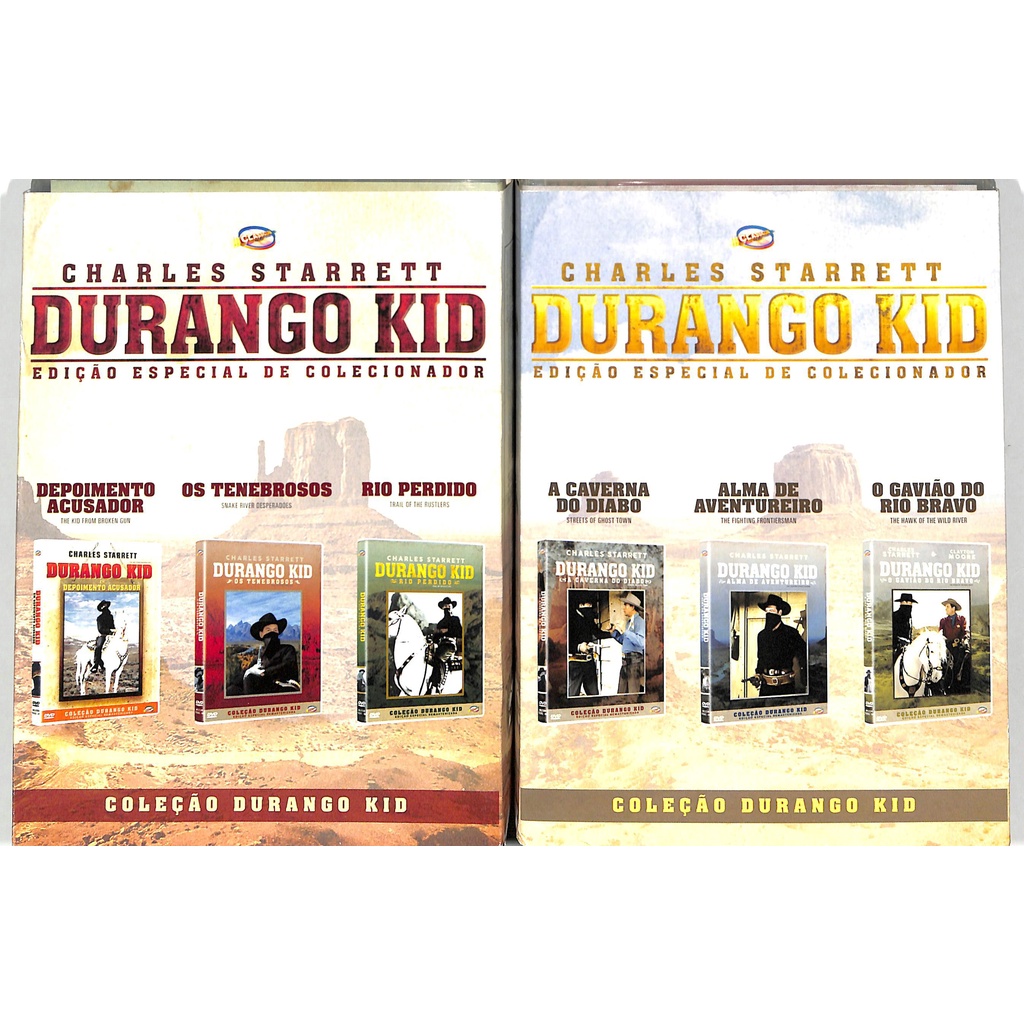 Coleção Durango Kid - Charles Starrett - 6 Filmes - Dvd | Shopee Brasil