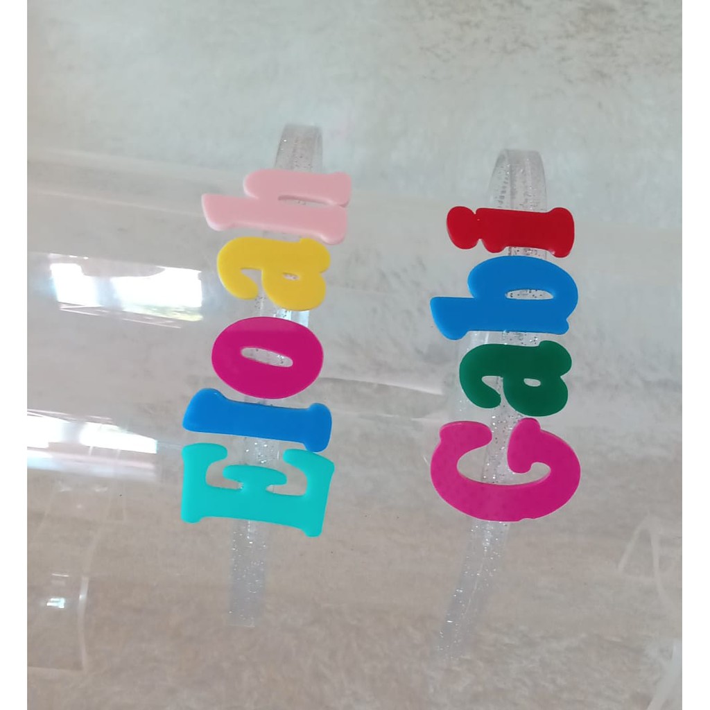 50 Letras Em Acrilico Para Tiara | Shopee Brasil