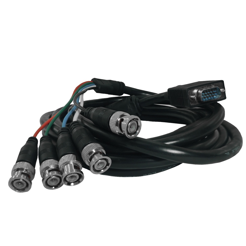 Cabo VGA X RGB tipo BNC*5 de 3 Metros | Shopee Brasil