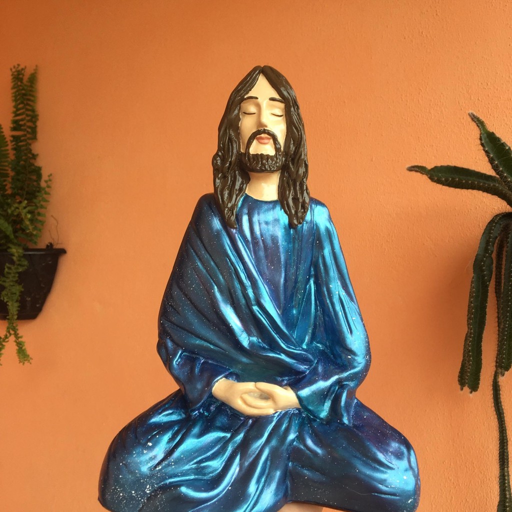 Jesus Meditando Zen galaxy 24cm | Shopee Brasil