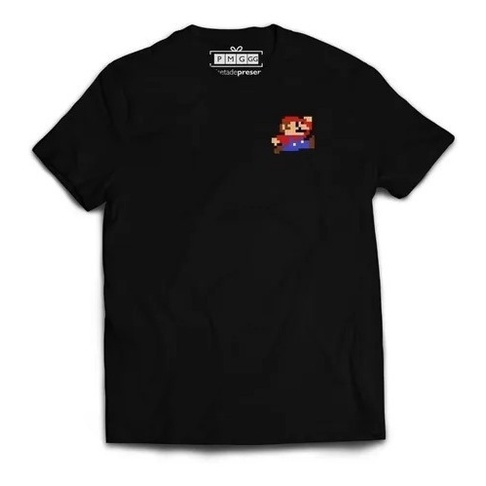 Camiseta Super Mário 8 Bit Pixels 16 32 64 Bits Game Antigo | Shopee Brasil