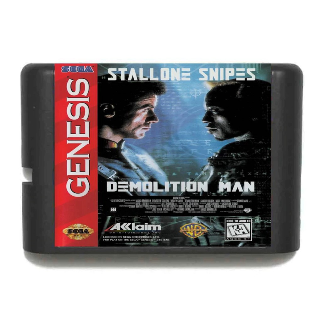 Demolition Man - O Demolidor Stallone Wesley Snipes Mega Drive Genesis ...