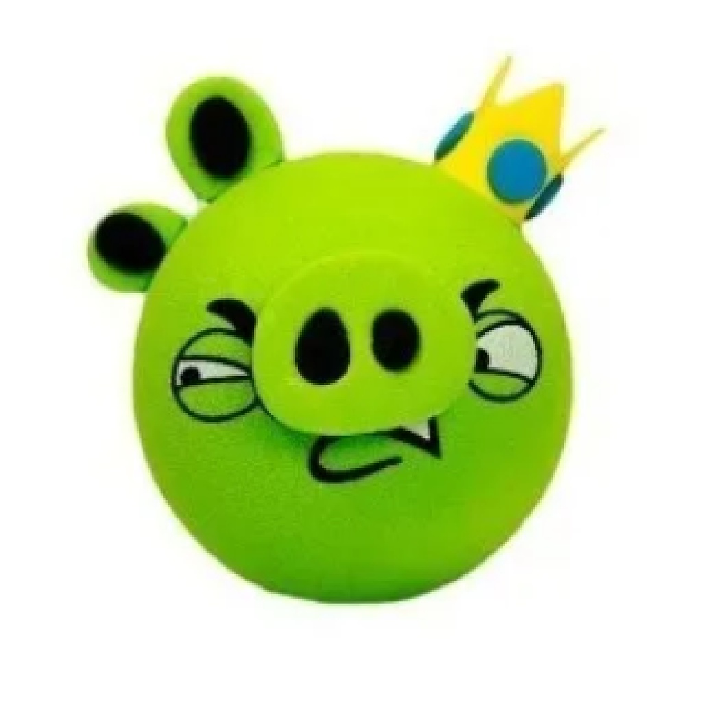 Enfeite De Antena Carro Moto Angry Birds Pig Porco Rei | Shopee Brasil