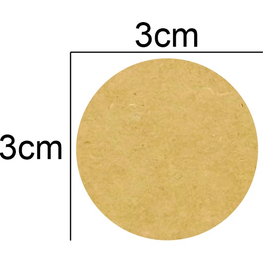 kit com 100 círculos mdf 3mm crú 3cm x 3cm | Shopee Brasil