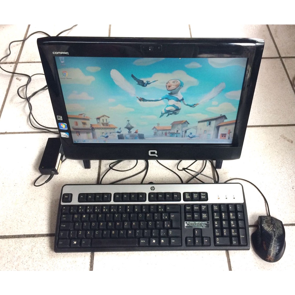 Pc All In One Compaq Cq1-1320br Completo - Funcionando | Shopee Brasil