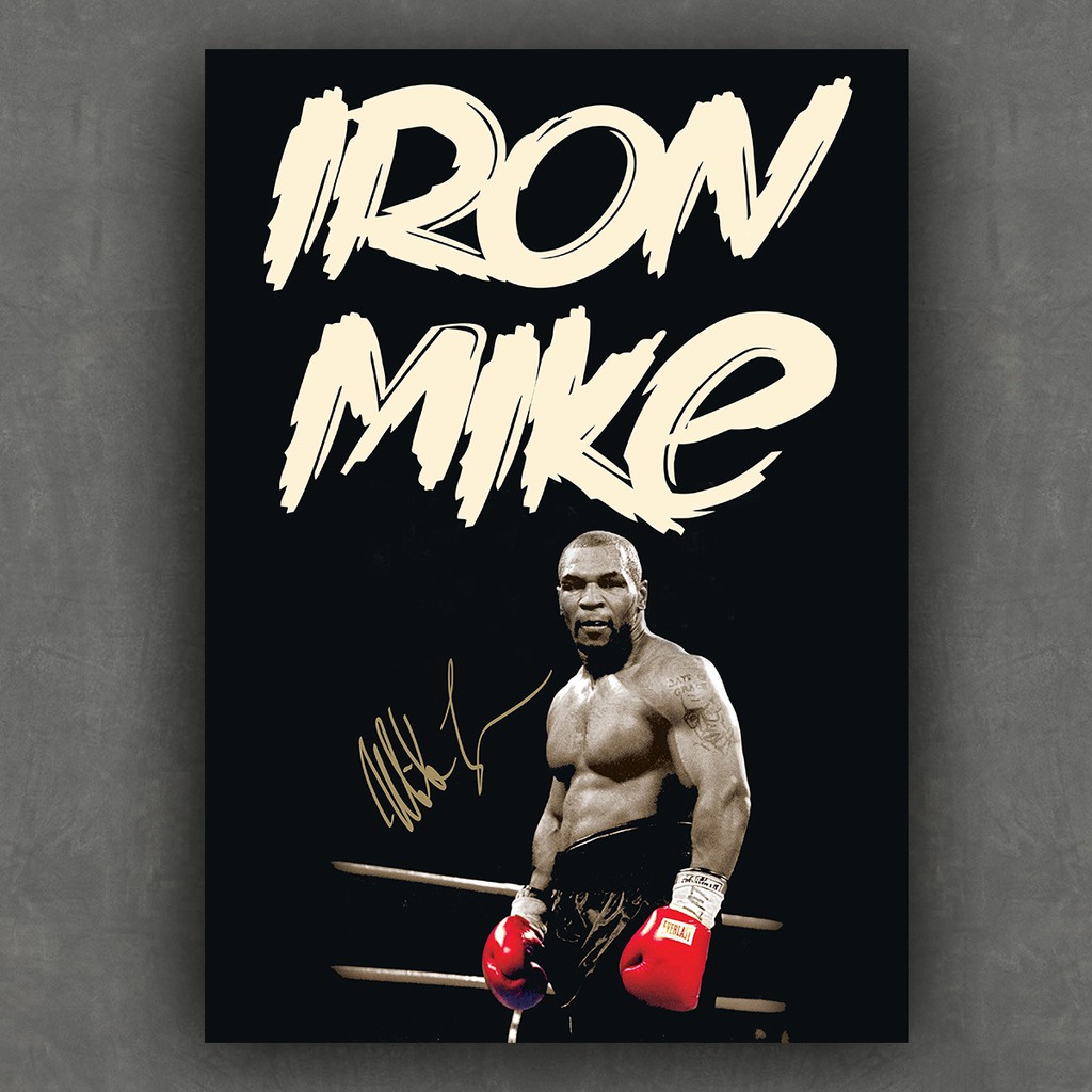 Mike Tyson, Iron Mike, Boxe, Boxing, Mma, Quadro, Placa Decorativa ...