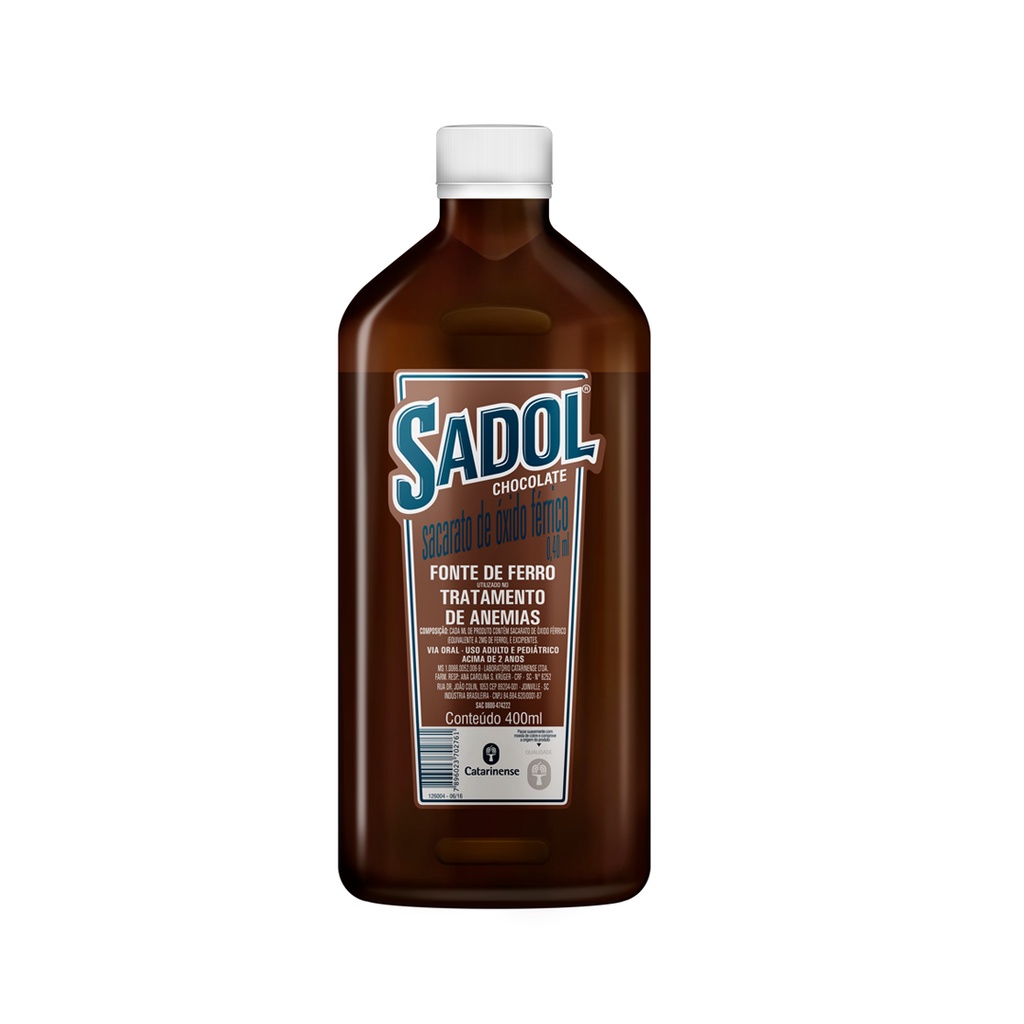 SADOL FRASCO C/400ML SABOR CHOCOLATE | Shopee Brasil