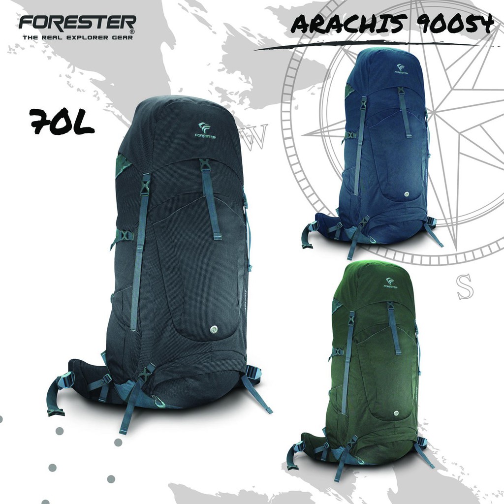 Bolsa Porta Forester Mountain Bag Series 90054 Arachis 70l 100% Original | Shopee Brasil