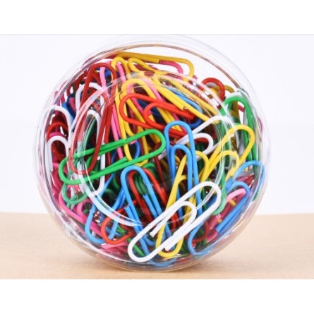 Clips de papel Coloridos Caixas 45 unidades 28mm Tamanho Médio Original ...