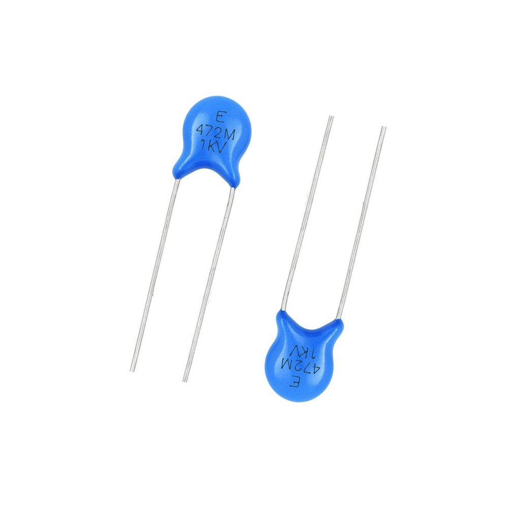Kit C/1000- Capacitor Ceramico Disco 4,7nf/1kv 4k7/1kv 472pf 1kv Y5v 20 ...