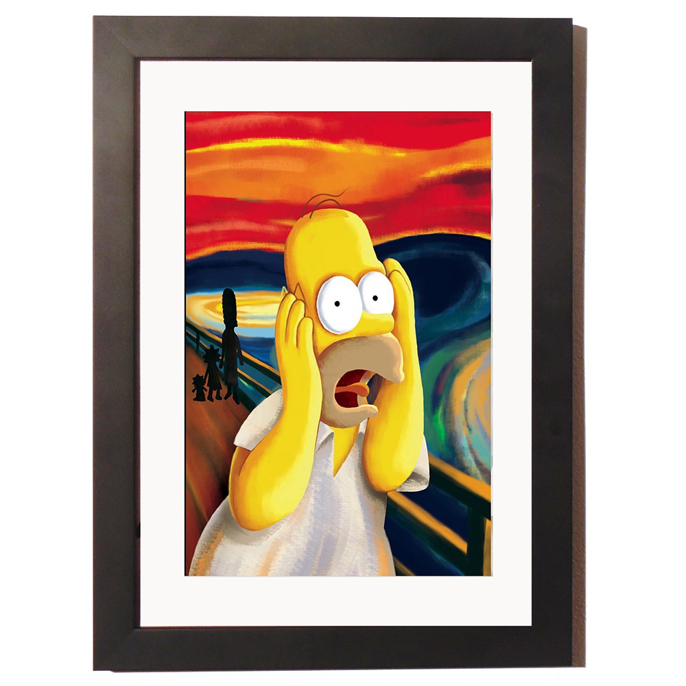 Quadro C.moldura Homer Simpsons Retro O Grito | Shopee Brasil Quadro C.moldura Homer Simpsons Retro O Grito | Shopee Brasil