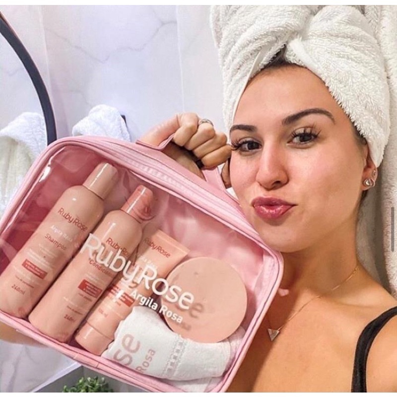 Linha Capilar Argila Rosa Ruby Rose | Shopee Brasil