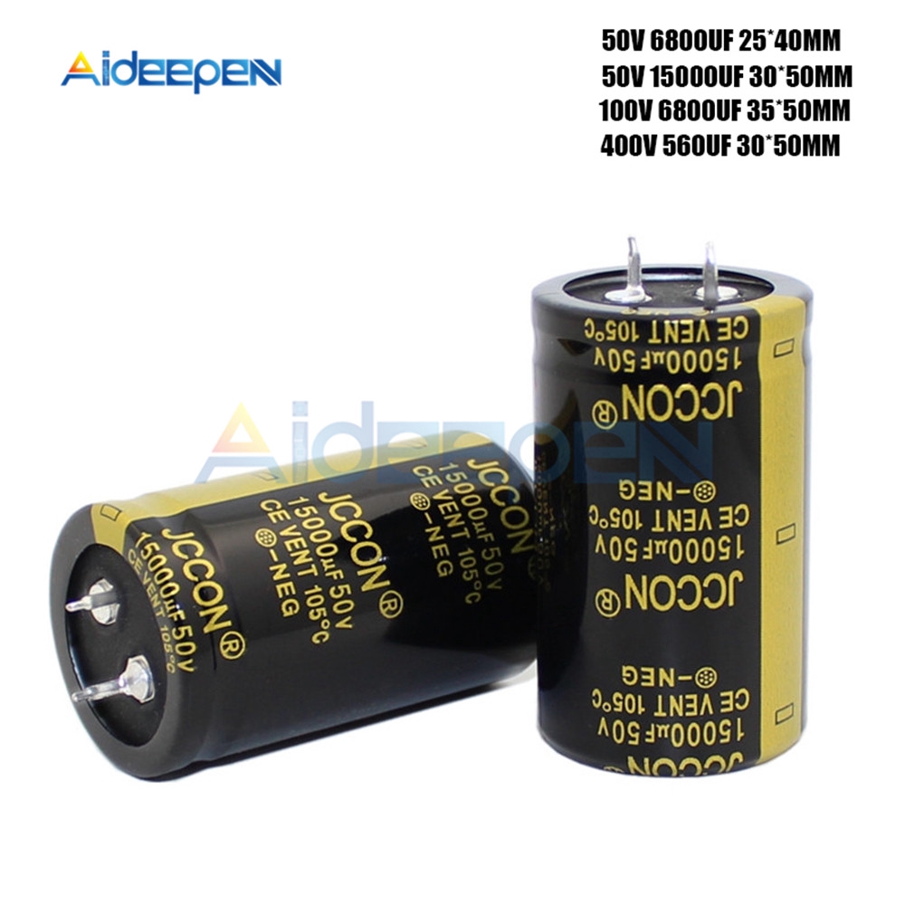 Capacitor Eletrolítico De Alumínio 50V 100V 400V Alta Freqüência Baixa Impedância 560UF 6800UF ...