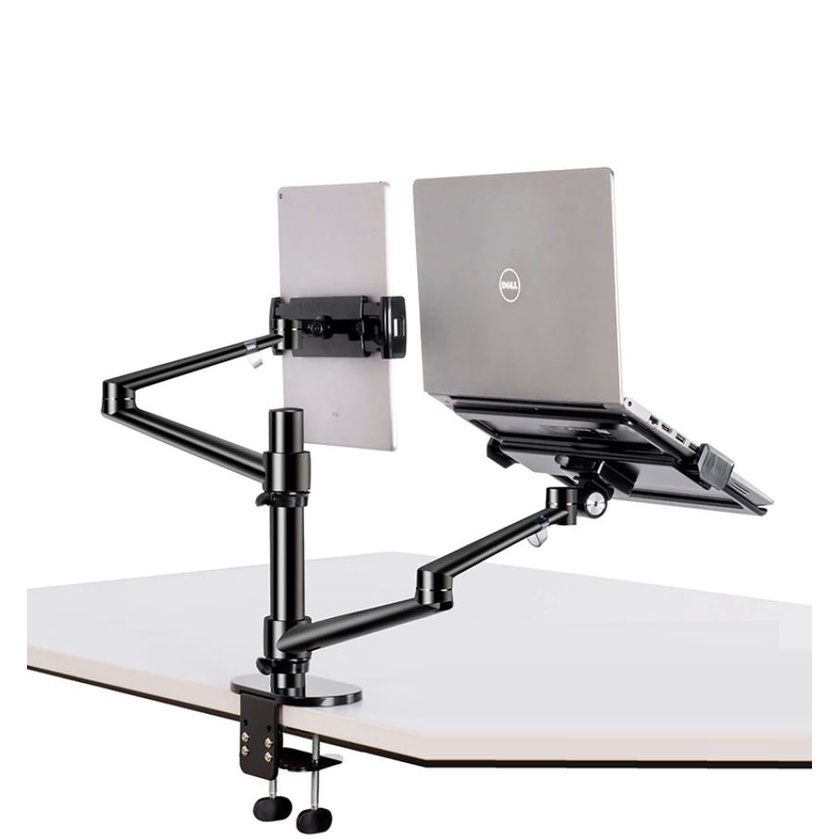 Suporte/Braco Articulado p/ Monitor/Notebook Dell, Lenovo, HP e Tablet ...