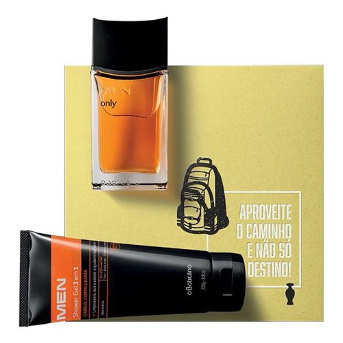 Kit Men Only Boticário Colônia/Perfume Men Only 100ml(produto novo ...