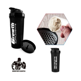 Coqueteleira Academia Garrafa Squeeze 600ml Shaker - Growth | Shopee Brasil