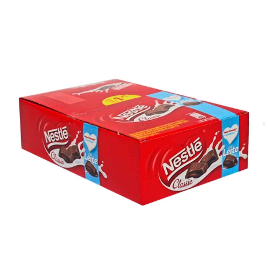 Chocolate Ao Leite Classic C/22 Unidades 25g Cada - Nestlé | Shopee Brasil